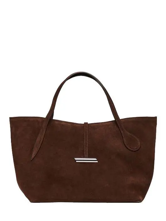 LIFFNER Petite Penne Tote - Dark Brown