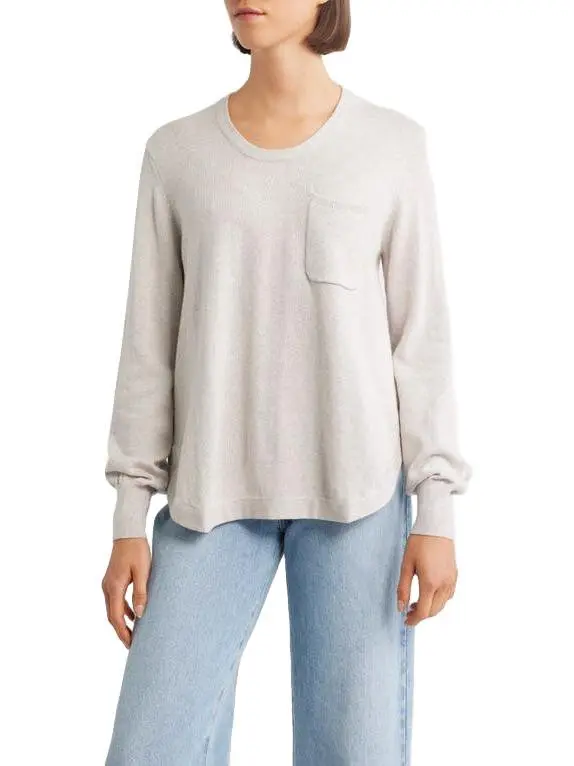 HATLEY Cotton And Cashmere Sweater - Oatmeal