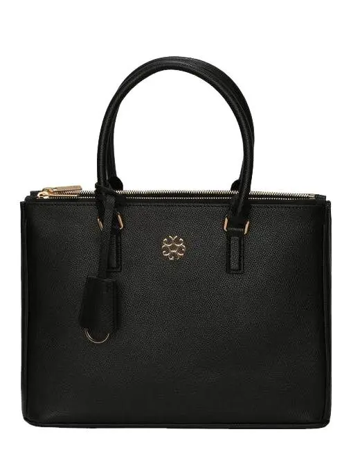 Gorski Top Handle Leather Crossbody Bag - Black