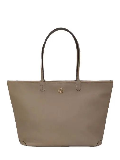 Gorski Leather Tote - Taupe