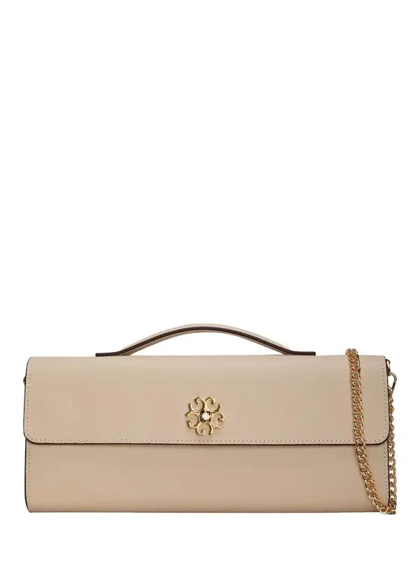 Gorski Top Handle Leather Crossbody Bag - Tan