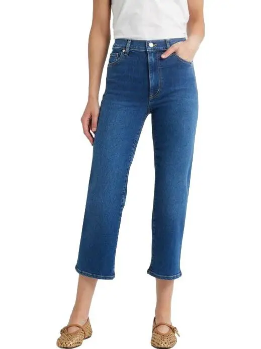 FRAME Pixie Le Sleek Straight High Waist Ankle Jeans - Femma