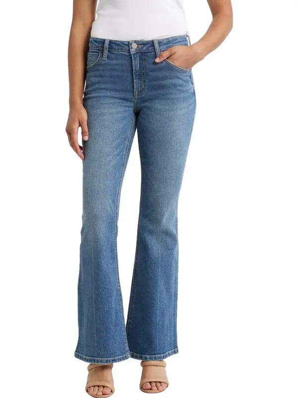 CITY BLUES Eiffel Flare Jeans - Vintage Crease Wash
