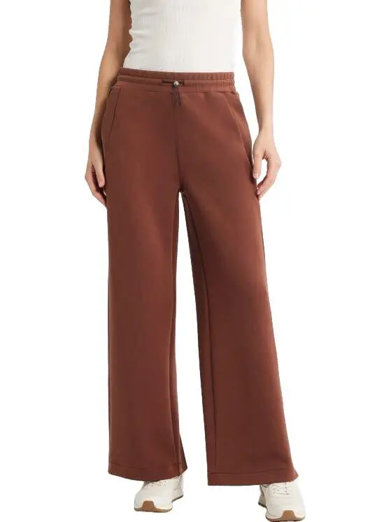 CITY BLUES Wide Leg Athletic Pants - Earth
