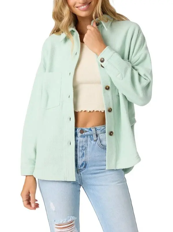 O'Neill Wavelength Fleece Chore Jacket - Seafoam