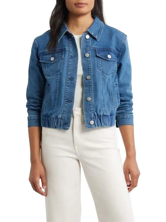 CITY BLUES Denim Hybrid Jacket - Indigo