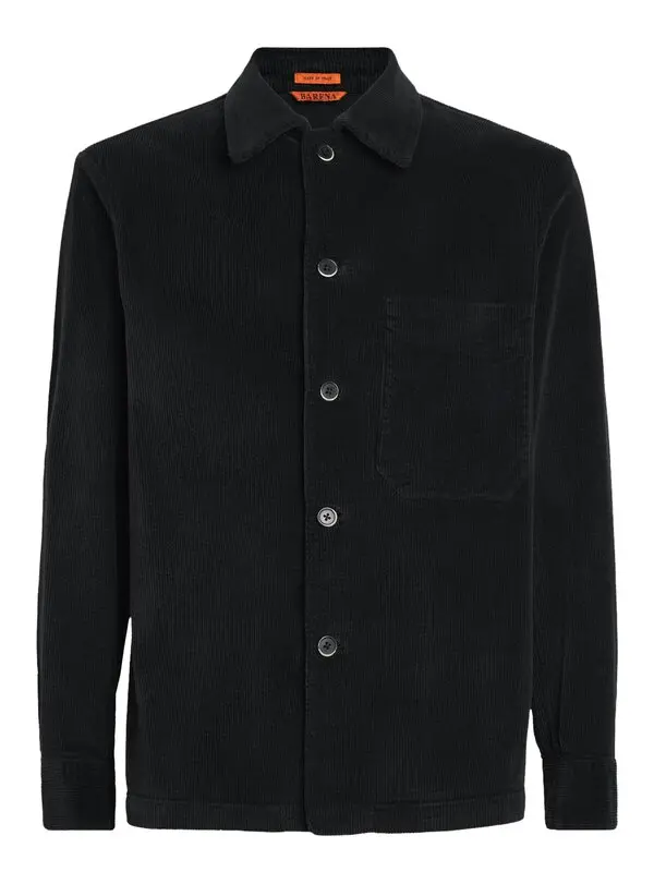 Barena Venezia Cotton-blend Corduroy Overshirt - Black