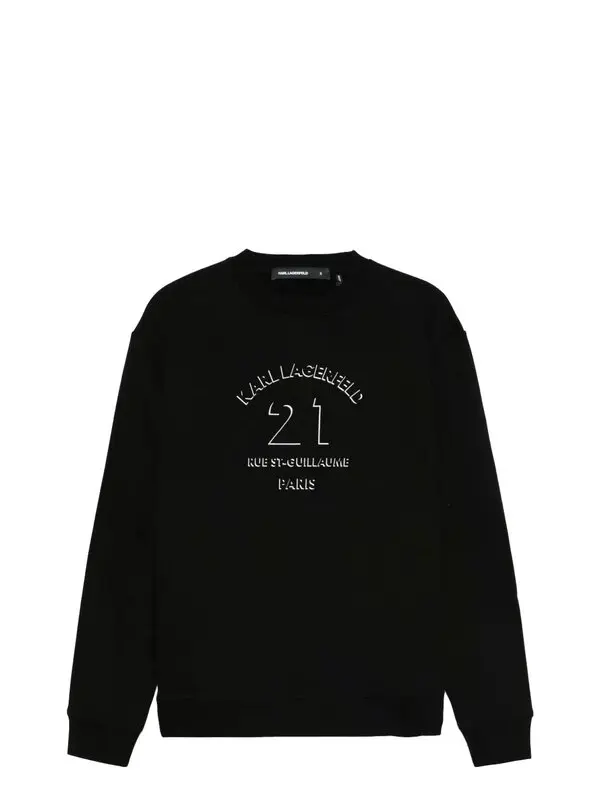 Karl Lagerfeld Parisian Logo Sweatshirt - Black