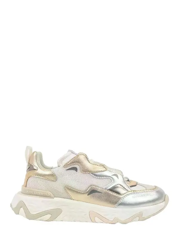Karl Lagerfeld Logo Detail Sneakers - Gold