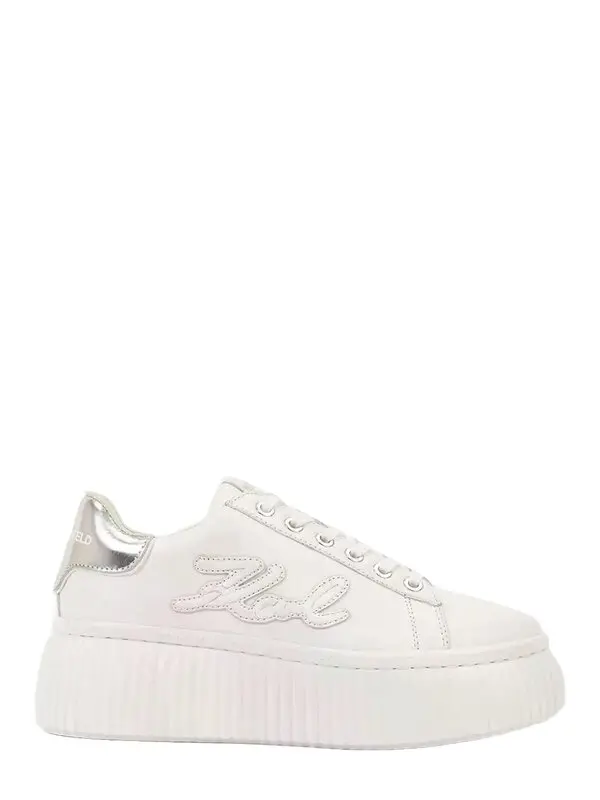 Karl Lagerfeld Logo-patch Sneakers - White