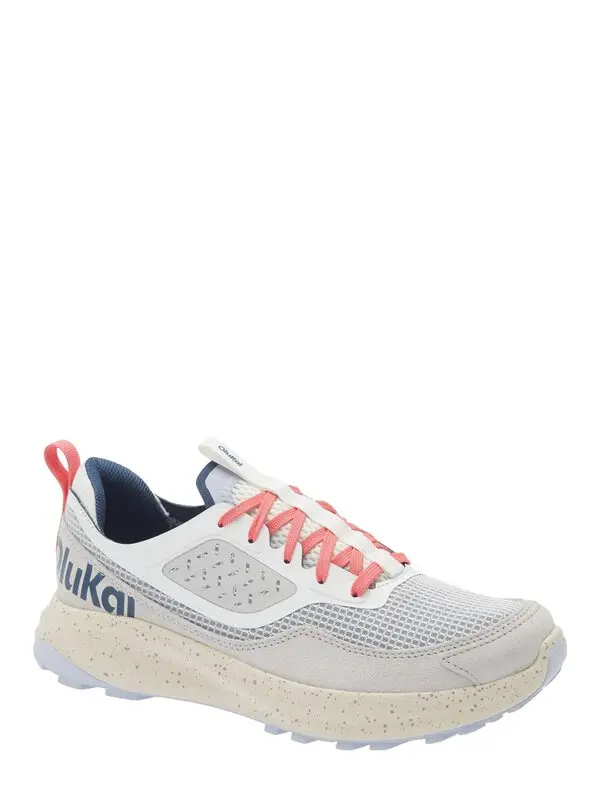 Olukai Makiki Trail Sneaker - Bright White/coastal Blue