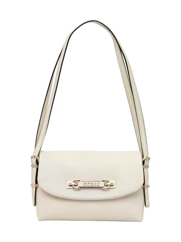 Guess Flap-front Shoulder Bag - Neutrals