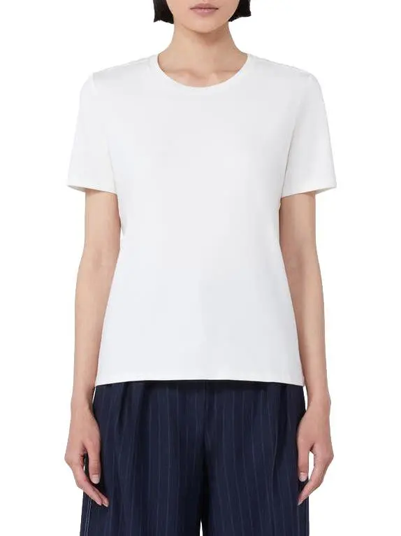 MM BY MAX MARA Mulino Stretch Cotton Top - White