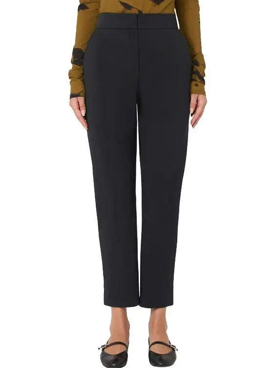 MM BY MAX MARA Quirino Jersey Straight-leg Pants - Black