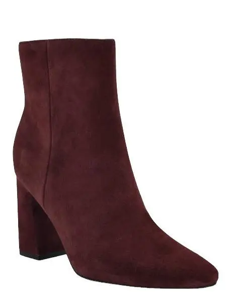 Nine West Reraye Bootie - Dark Red Suede