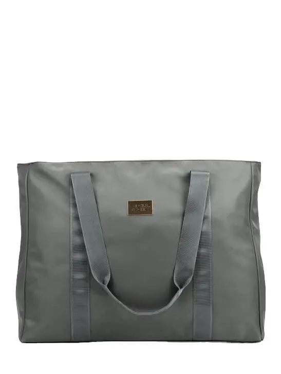 Badgley Mischka Nylon Weekender Duffel Bag - Grey