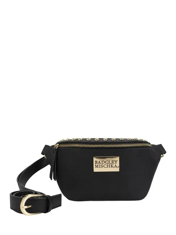 Badgley Mischka Bridgette Vegan Leather Belt Bag - Black