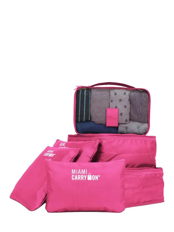 MIAMI CARRY ON 6-piece Packing Cubes - Pink