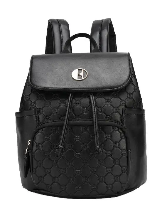 ELLE Compass 10l Vegan Leather Mini Backpack - Black