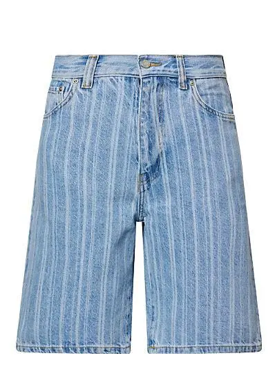 Carhartt Work In Progress Rylan Striped Denim Shorts - Rylan Stripe, Blue