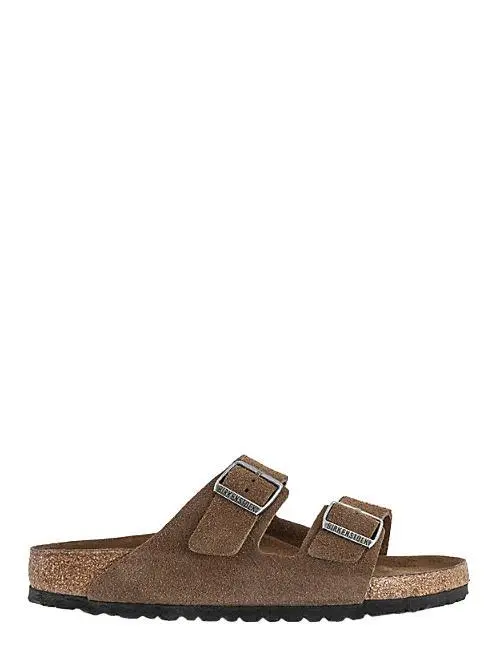 BIRKENSTOCK Arizona Two-strap Suede Sandals - Dark Tea Tfb