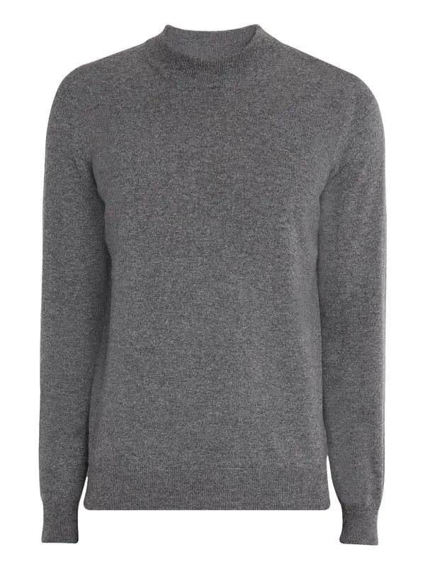 Brunello Cucinelli Ribbed Cashmere Mock Neck Pullover - Other Dnu
