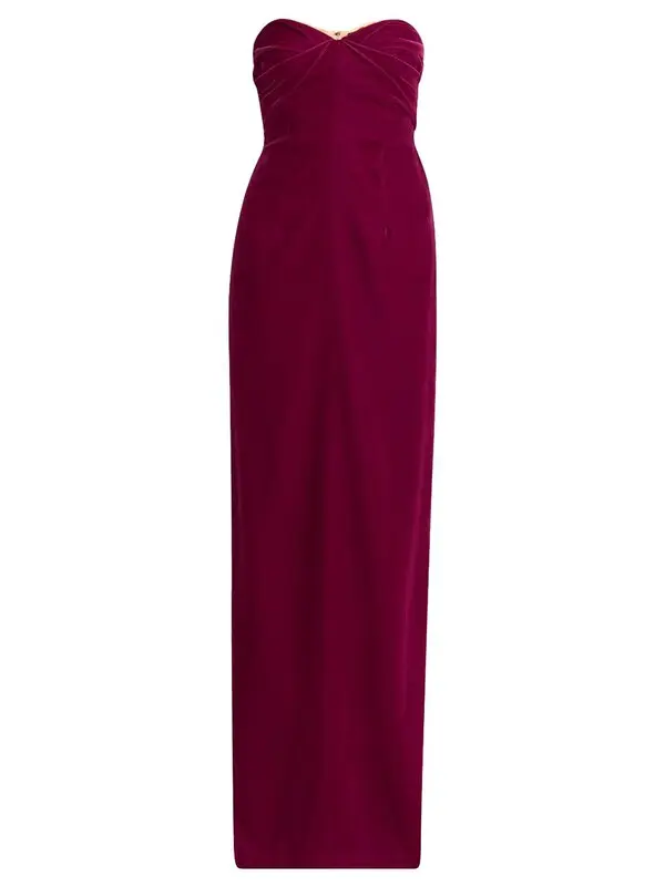TOM FORD Velvet Evening Gown - Dark Fucsh