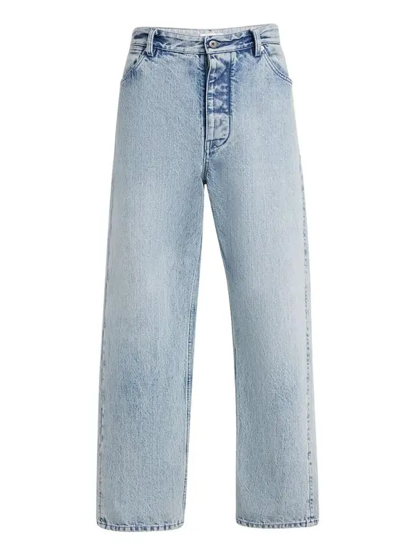JIL SANDER Relaxed-fit Acid Wash Jeans - Antartic