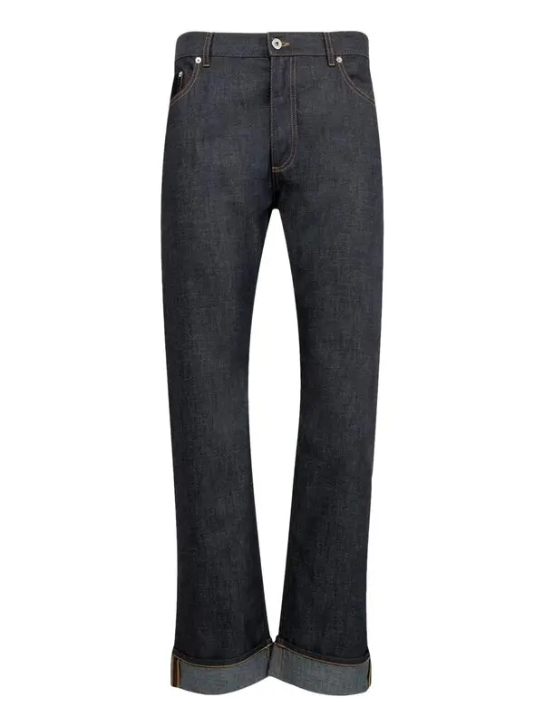Bottega Veneta Turn Up Denim Trousers - Blue
