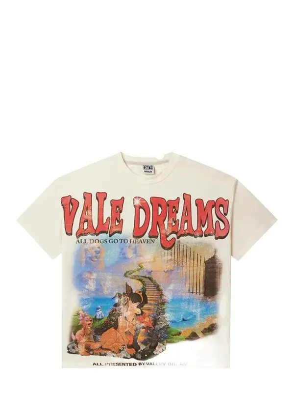 VALE FOREVER All Dogs Go To Heaven Tee - Cream