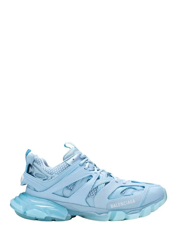 Balenciaga Track Sneakers With Clear Sole - Blue
