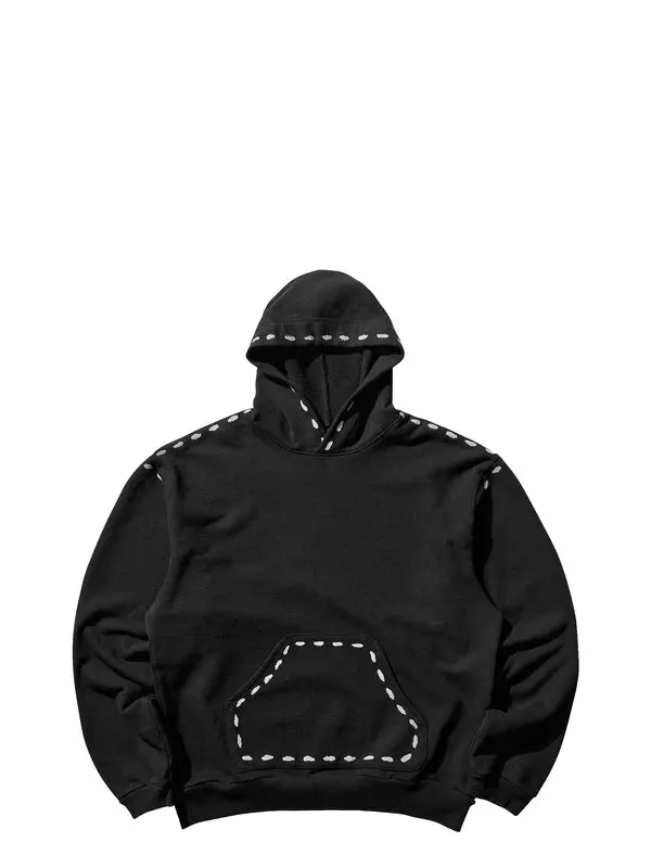 Kapital Fleece Knit Marionette Hoodie - Black