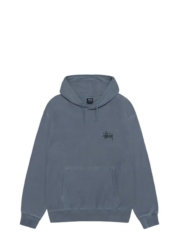 StÜssy Basic Pigment-dyed Hoodie - Blue