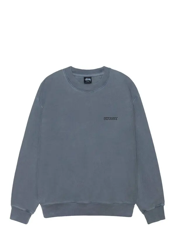 StÜssy Jumbo Crew Pigment Dyed - Blue