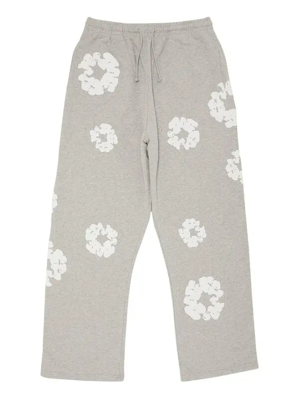 DENIM TEARS Cotton Wreath Baggy Sweatpants - Grey