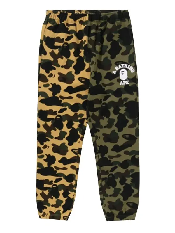 A BATHING APE 1st Camo Separate Regular Fit Sweat Pants - Green