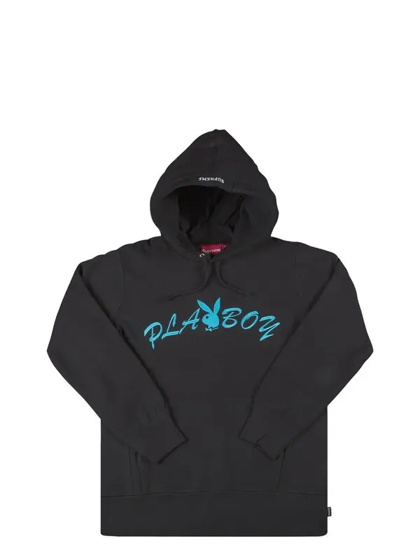 Supreme X Playboy Hooded Sweatshirt - Black