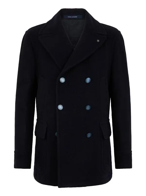 Tagliatore Sailing Wool-blend Pea Coat - Blue