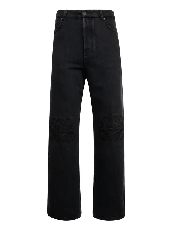 Loewe Anagram Baggy Jeans - Black