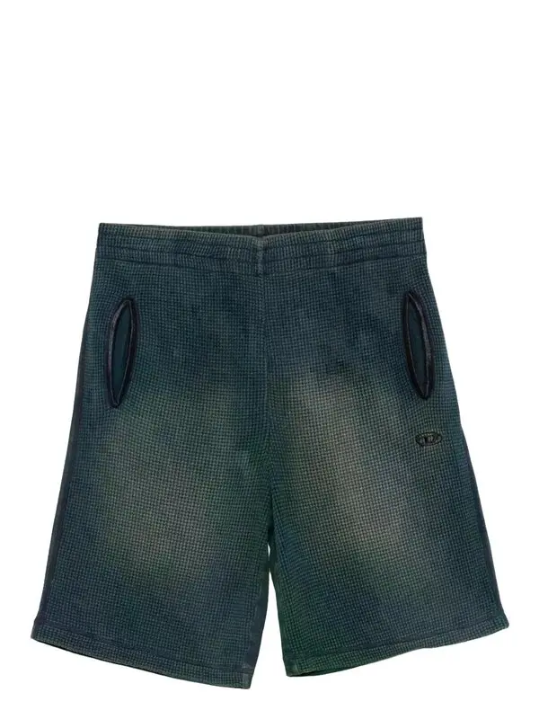 Diesel Textured Pocket Shorts - Blue