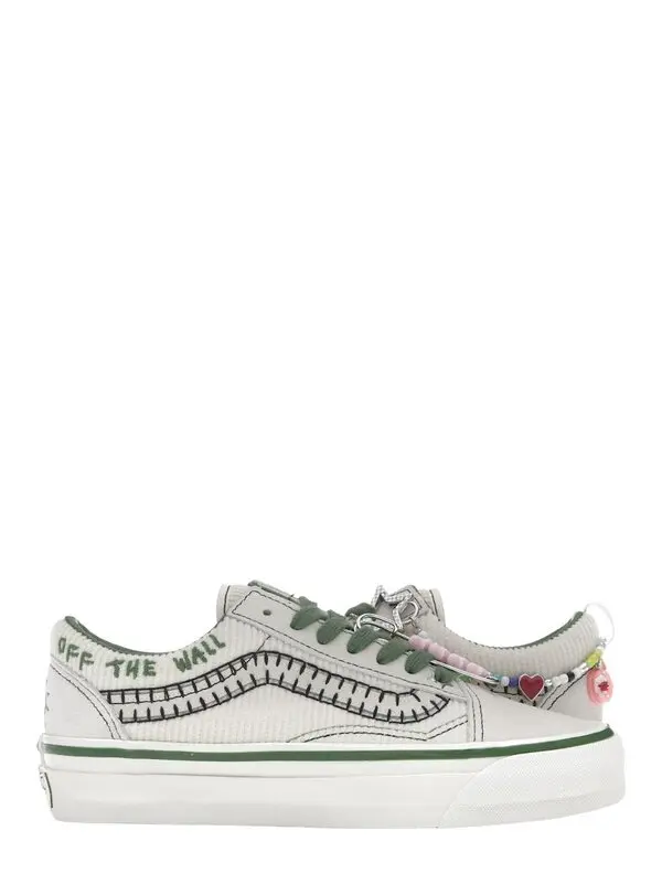 VANS Old Skool Premium Cocona Hiraki Friendship Braceletin Sneakers - Cream/green