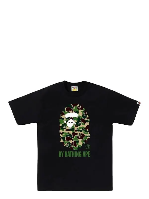 A BATHING APE Abc Camo Bathing Ape Tee Shirt - Black/green