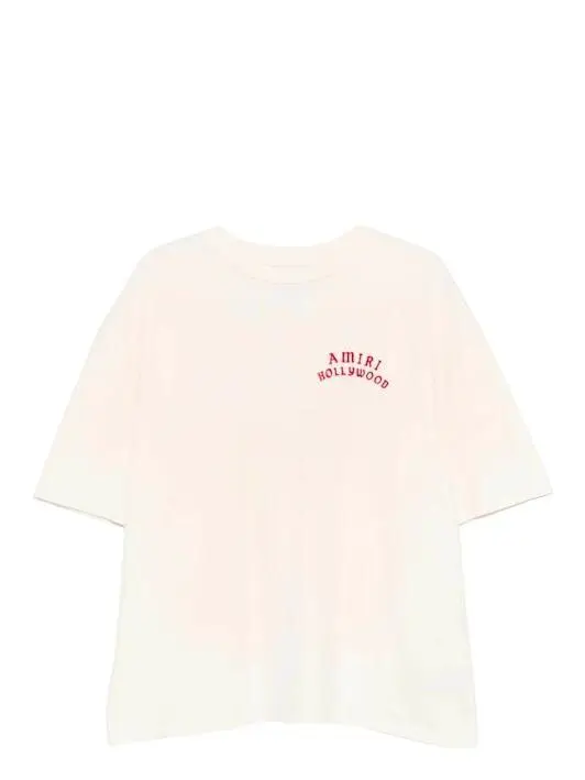 Amiri Hollywood Tee Shirt - Ivory Red