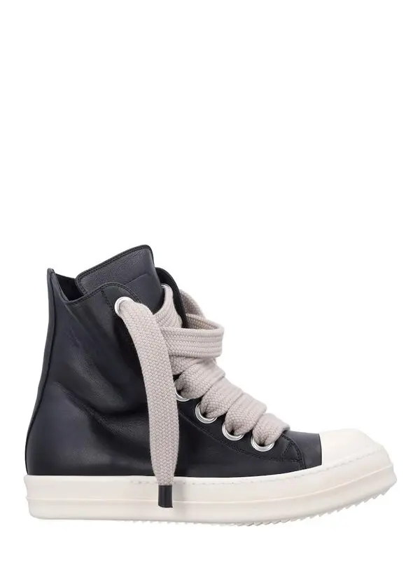 Rick Owens Jumbo Lace High-top Sneakers - Black/milk