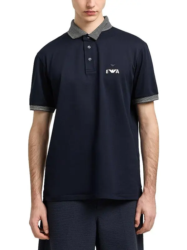 Emporio Armani Regular Fit Polo Shirt - Solid Blue