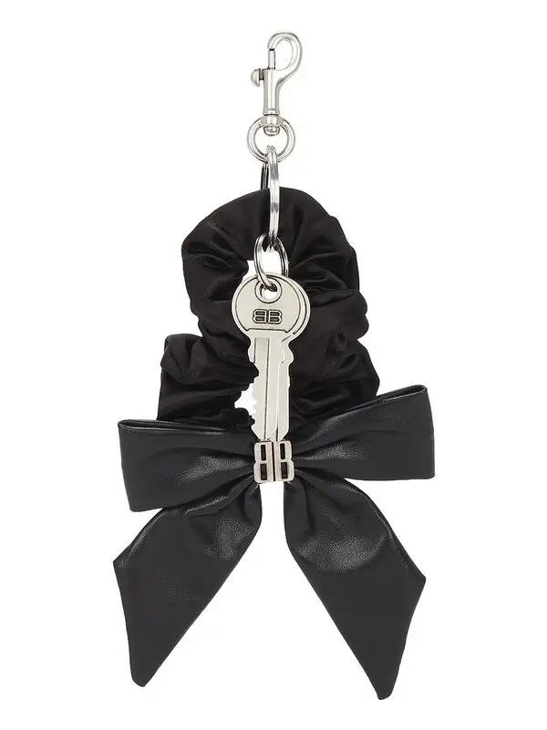Balenciaga Scrunchie Keyring - Black