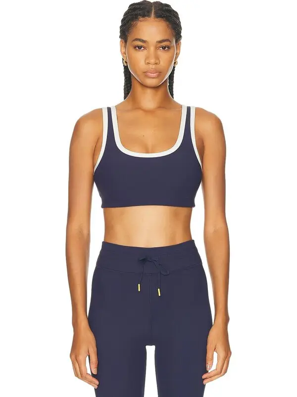 The Upside Silverstone Harley Scoop Sports Bra - Navy