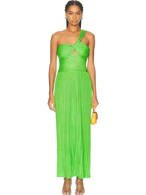 Gabriela Hearst Altura Dress - Peridot Green Fluo