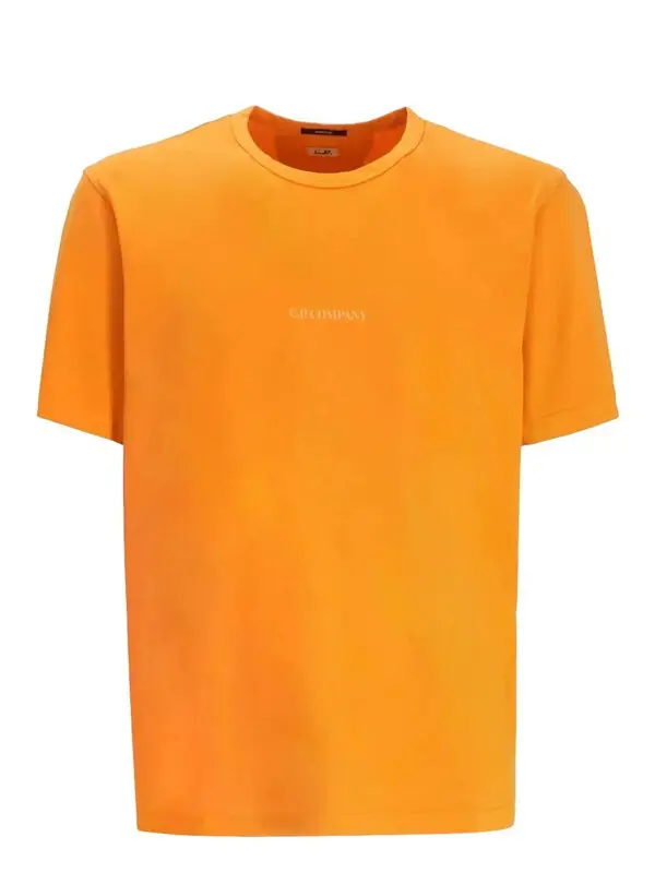 C.P. COMPANY Logo-print Cotton T-shirt - Orange