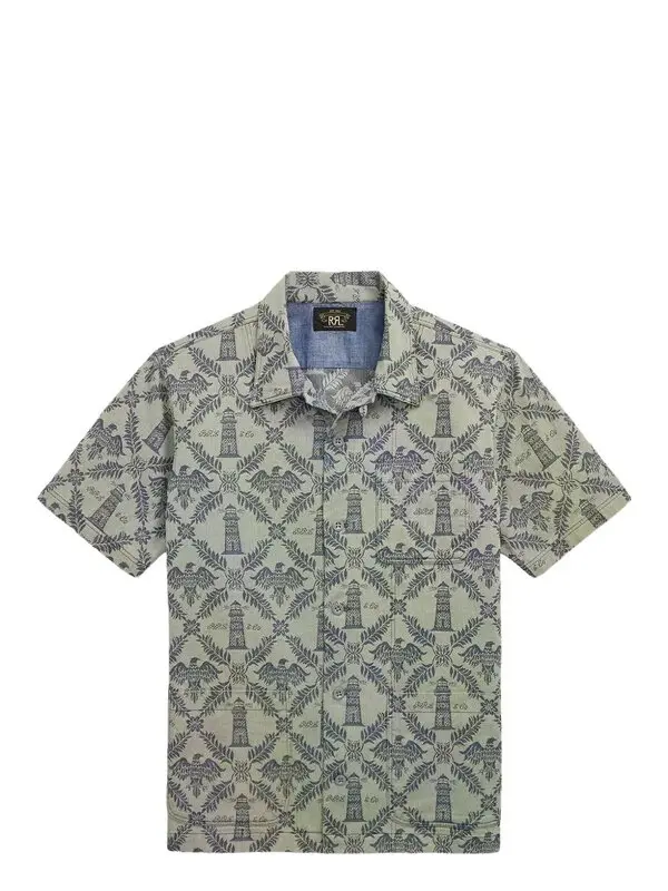 Ralph Lauren Jacquard Short-sleeve Shirt - Green